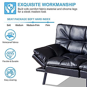 Opoiar PUBKSOFA267 Sofabed, Black-01