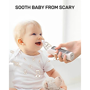 Baby Nasal Aspirator | Nose Sucker for Baby | Baby Nose Cleaner | Electric Nasal Aspirator for Toddler, Rechargeable with Music Function Adjustable Volume