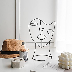 FM2018XSL Metal Wire Statue Ladies Hat Rack Stand Hat Holder Hat Organizer, Housewarming Gifts for Home Desk Decorations(No Hat)