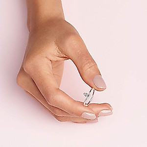 Pandora Classic Wishbone Ring - Sterling Silver Ring for Women - Layering or Stackable Ring - Gift for Her - Sterling Silver with Clear Cubic Zirconia - Size 9, No Gift Box