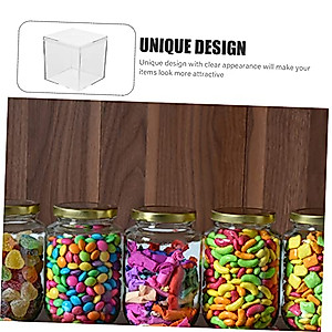 Cabilock 18 Pcs Square transparent gift box plastic containers candy container sugar container Small Jewelry Holder sweet holder plastic to go containers Candy Case Acrylic square box