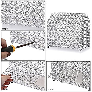 ELLDOO Crystal Wedding Card Box, House Shape Money Card Box Silver Gift for Wedding Receptions, Centerpiece Decor, Anniversary, Keepsake, Gift Display Box