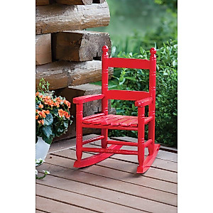 Classic Child's Porch Rocker - Red