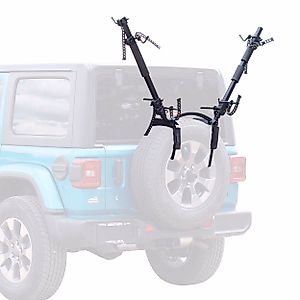 Let's Go Aero TireBiter 2-Bike VRack Carrier for Spare Tires | Back-up Camera Compatible (Model B00987)