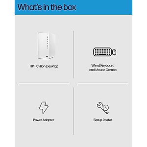 HP 2022 TP01 Pavilion Business Desktop Intel 12-Core i7-12700 64GB RAM 1TB PCIe SSD 2TB HDD NVIDIA GeForce RTX 3060 12GB GDDR6 HDMI DP DVI-D USB-C WiFi AX BT RJ-45 Windows 11 Pro w/RE USB