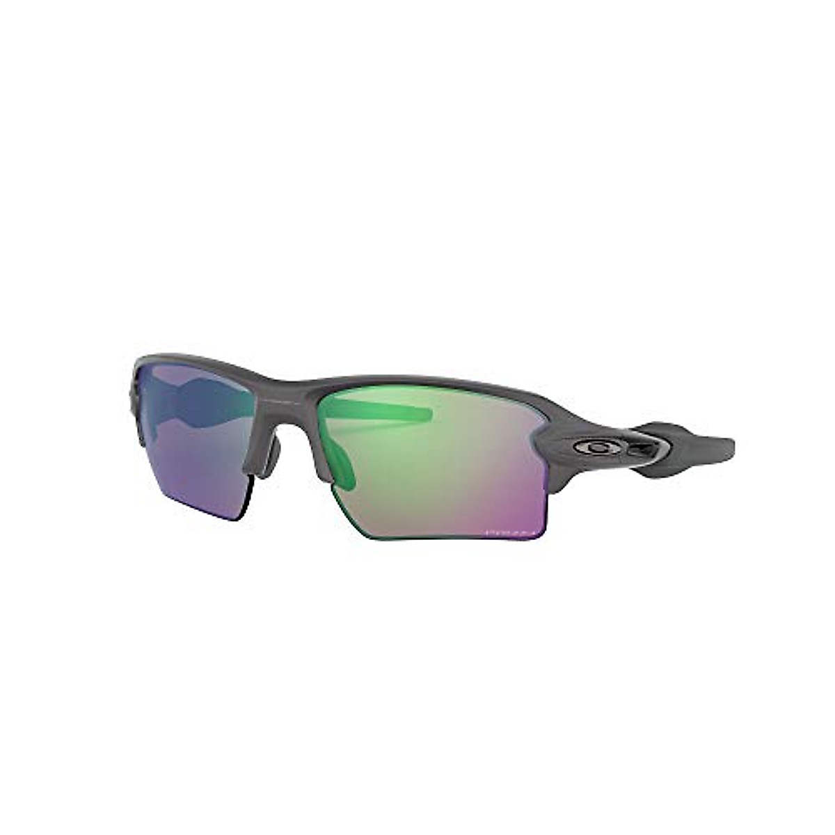 Oakley Men's OO9188 Flak 2.0 XL Rectangular Sunglasses, Steel/Prizm Road Jade, 59 mm