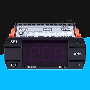 Walfront STC-3000 110V-220V Digital Temperature Controller Thermostat with Sensor(110-220V30A)