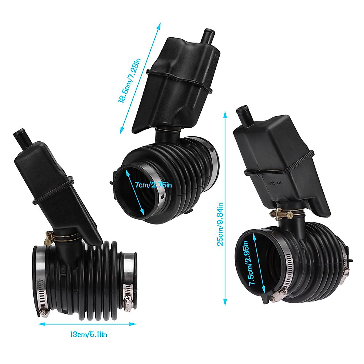 Vkinman Air Intake Duct Boot Hose Tube Air Cleaner Intake Hose Tube Replacement for 2009-2013 Nissan Murano Quest Replaces# 16576-1AA1A 165761AA1A