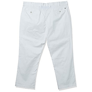 Tommy Hilfiger mens Big and Tall Classic Fit Stretch Chino Casual Pants, Bright White, 44W x 32L US
