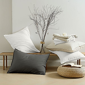 PANDATEX Beige Linen-Textured Rayon, Cotton, Linen Blend Duvet Cover Set, Pre-Washed Soft Breathable Queen Size Duvet Cover for Hot Sleepers, Durable Natural Organic Duvet Cover with 2 Pillowcases