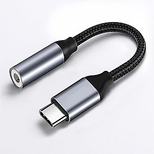 USB Type C to 3.5mm Female Headphone Jack Adapter Replacement for Google Pixel 4 3 2 XL, Samsung s22 AUX Dongle Audio to Usbc for Android Phone Cord Usbc-c Adapter C Type to Headphones