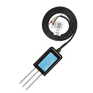Single Soil Moisture Sensor,Jadpes Soil Moisture Sensor Humidity Temperature Electrical Conductivity Tester Meter RS485 Output