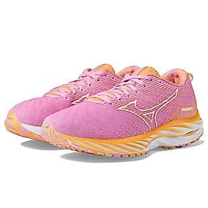 Mizuno x ROXY Women's Wave Rider 26 | Neutral Running Shoe | ROXY - Cyclamen/White | US 8.5