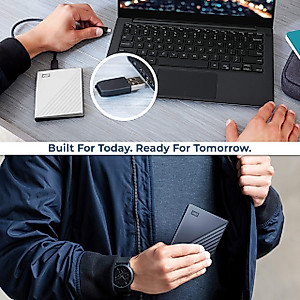 WD 4TB My Passport Ultra USB 3.0 Type-C External Hard Drive (Blue) + Compact Hard Drive Case