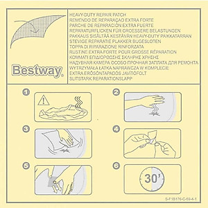 Bestway 62068 Underwater Adhesive Repair Patch, Multicolor