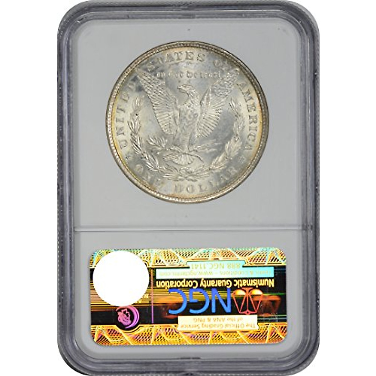 1878-P Morgan Silver Dollar, 8TF, MS63, NGC