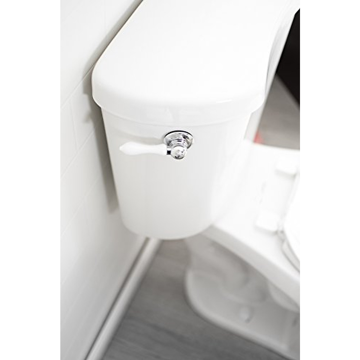 Toilet Handle Replacement Flush Lever - by LDR Global, Repair Replace Tank Flush Handles with Matching Bath Decor Parts, Universal Mount Fits Front Side and Angle Mounts