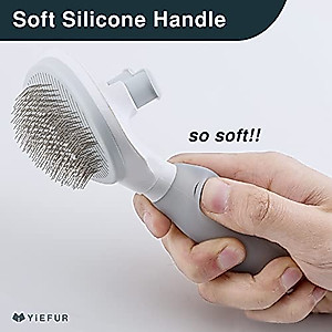 Cat Hair Brush,Cat Brush for Shedding,Soft Silicone Self Cleaning Brush for Short and Long Haired Cats for Grooming and Shedding