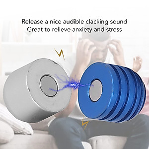 Fidget Slider, Metal Fingertip Toy Capsule Shaped Relieve Anxiety Improve Finger Flexibility Decompression Toy