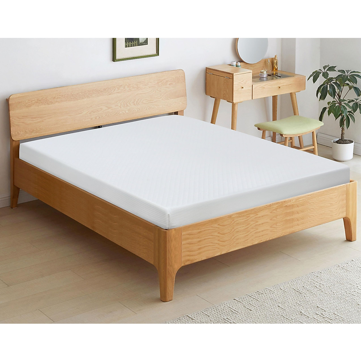 Capacmkseh King Size Bamboo Charcoal Infused Cooling Gel Memory Foam Mattress for a Cool Sleep & Pressure Relief, Medium Firm Comfort & Supportive Mattresses, Bed in a Box, CertiPUR-US Certified