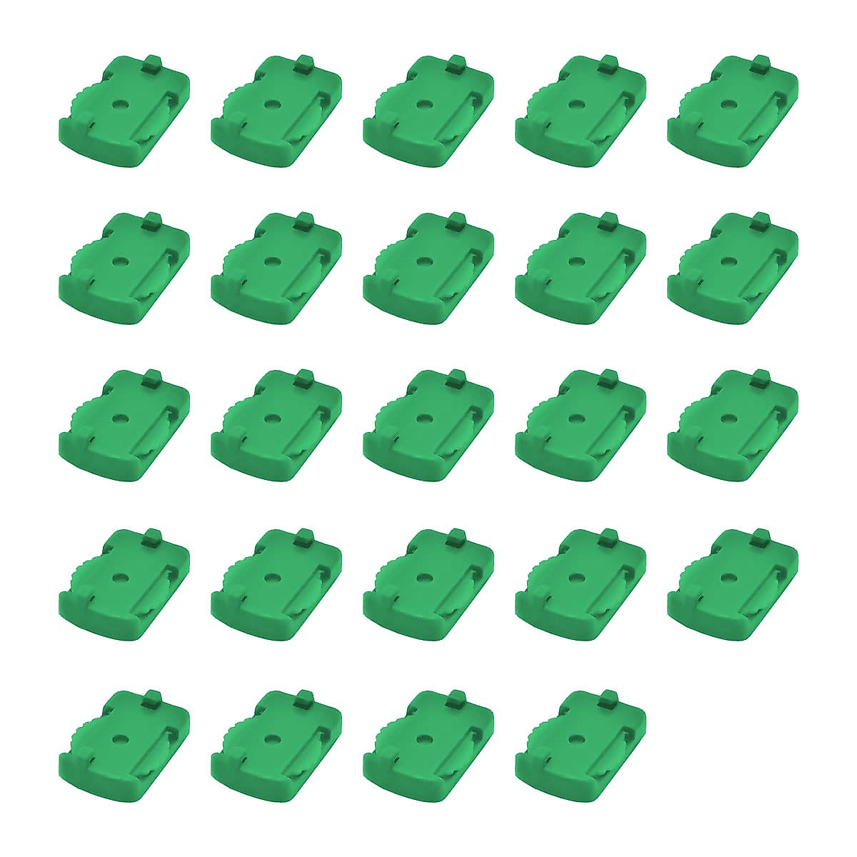 Classic Green TTC (Total Team Control) Bases - 24 Pack for Electric Football Figures