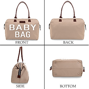 CHQEL Baby Diaper Bag, Mommy Bags for Hospital & Functional Large Baby Diaper Travel Bag for Baby Care