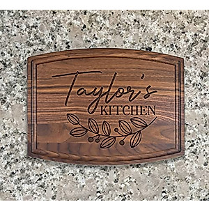 Personalized Mr & Mrs Cutting Board Wedding Gift for Couple Custom Engraved Arched Cutting Board
