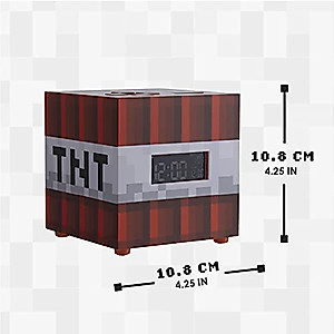 Paladone Minecraft TNT Alarm Clock | Officially Licensed Merchandise