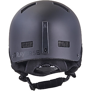 Traverse Sports Dirus Convertible Ski & Snowboard/Bike & Helmet, Matte Obsidian, Small (51-55cm)