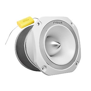 PRV AUDIO TW700Ti White 4 Inch Titanium Bullet Tweeter TW700Ti White 240 Watts, 8 Ohm Super Tweeter, Built-in Capacitor Pro Audio High Frequency Driver (Single)
