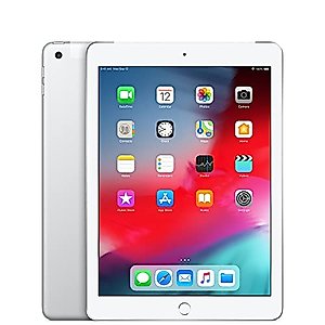 Apple iPad 9.7in 6th Generation WiFi + Cellular (128GB, Silver) (Renewed)