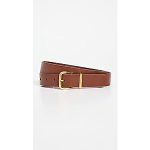 Madewell Women's The Essential Leather Belt, Warm Cinnamon, Brown, M