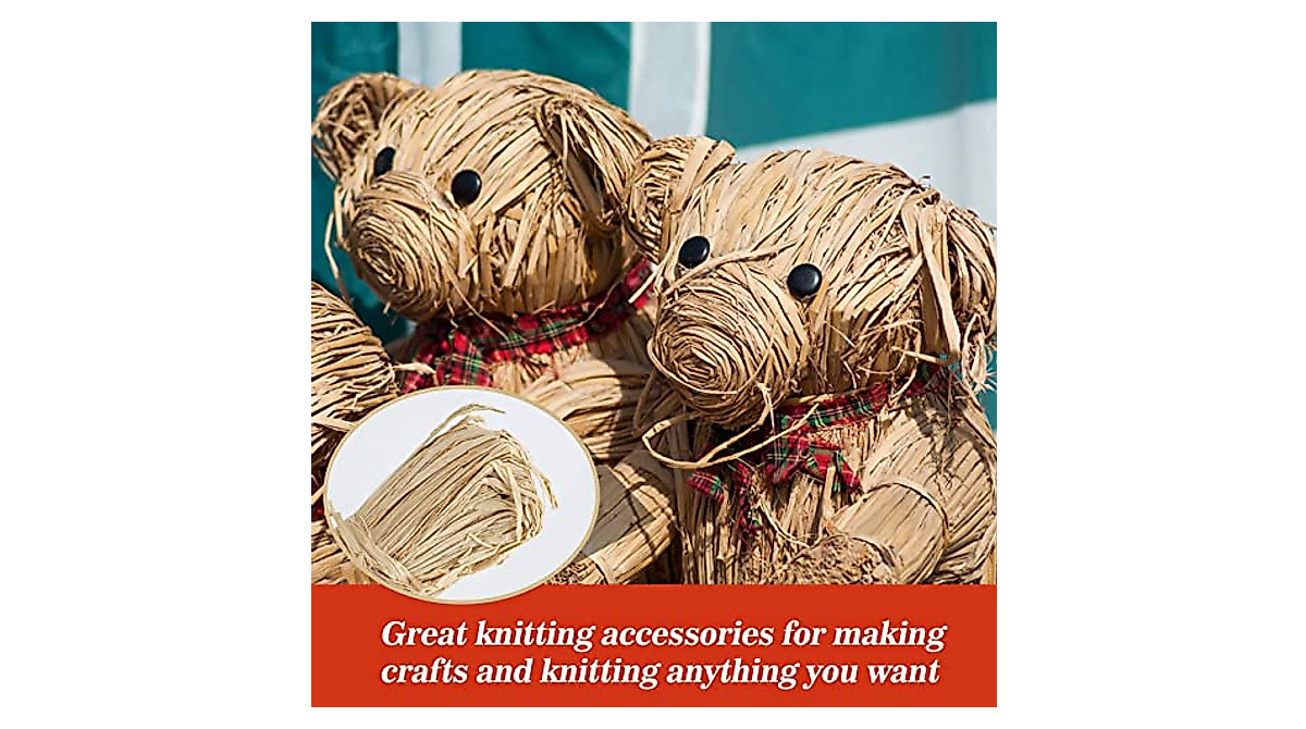 300g Natural Raffia Ribbon for Gift Wrapping, Florist & Crafts