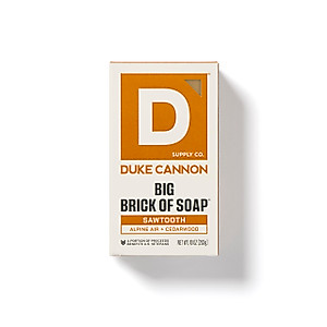 Duke Cannon Supply Co. Big Ass Brick of Soap Bar for Men The Frontier 40 (Leaf+Leather, Fresh Cut Pine, Campfire, Midnight Swim) Variety-Pack- Extra Large Masculine Scents, 10 oz (Variety 4 Pack)
