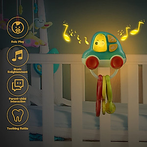 Woby Baby Cell Phone Toys for 1 Year Old Gifts,First Learning Baby Toy for 12-18 Months,Educational Preschool Pretend Play Set with Flashing Lights and Sounds