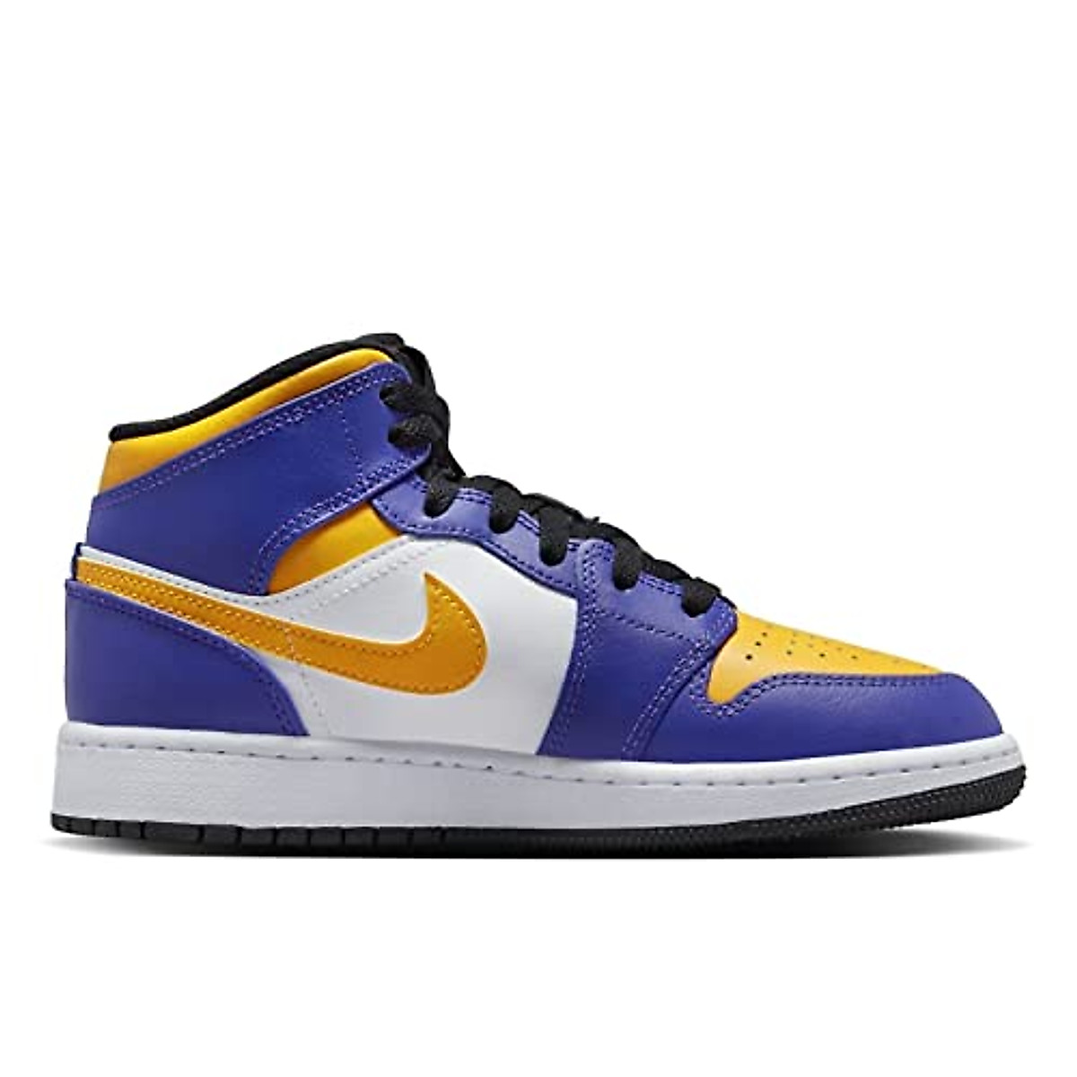 Nike Jordan 1 High Retro OG Grade School Big Kids Dark Concord/Taxi-White-Black DQ8423-517 6Y, 6 Big Kid