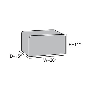 Covermates Keepsakes - Rectangular Appliance Cover - Dust Protection - Stain Resistant - Washable - Appliance Cover, Red