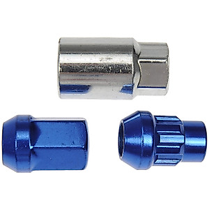 Dorman 713-375D Blue Acorn Wheel Nut Lock Set Compatible with Select Models, 20 Pack