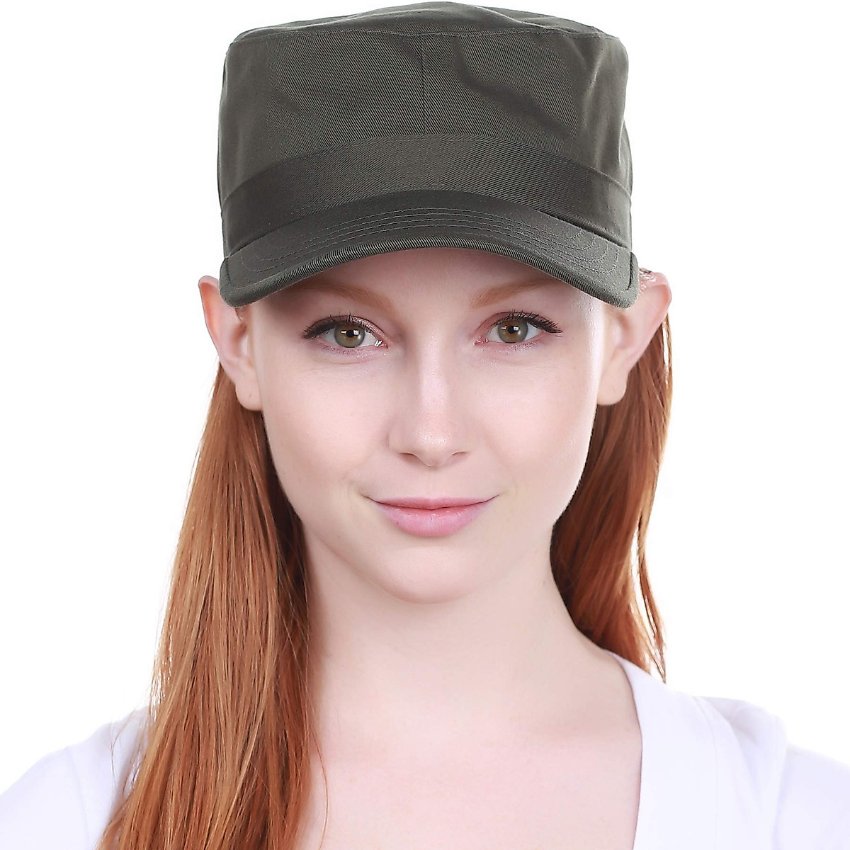 KBETHOS KBK-1464 OLV S Cadet Army Cap Basic Everyday Military Style Hat (Now with STASH Pocket Version Available)