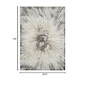 LUXE WEAVERS Abstract Spark Patterned Area Rug for Living Rooms,Gray,8'X10'