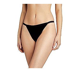 Nabtos Sexy Women's Underwear Cotton Panties G String T-Back Thongs Lingerie (Pack of 6) (Medium, Black, m)