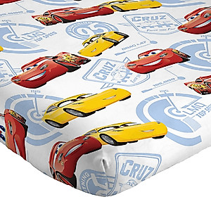 Jay Franco High Tech Twin 3 Piece Sheet Set, Cars Red