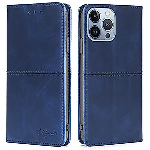 Fansipro Wallet Folio Case for Oppo Reno 6 PRO 5G Snapdragon Edition, Premium PU Leather Slim Fit Cover, 2 Card Slots, Exact Cutouts, Blue