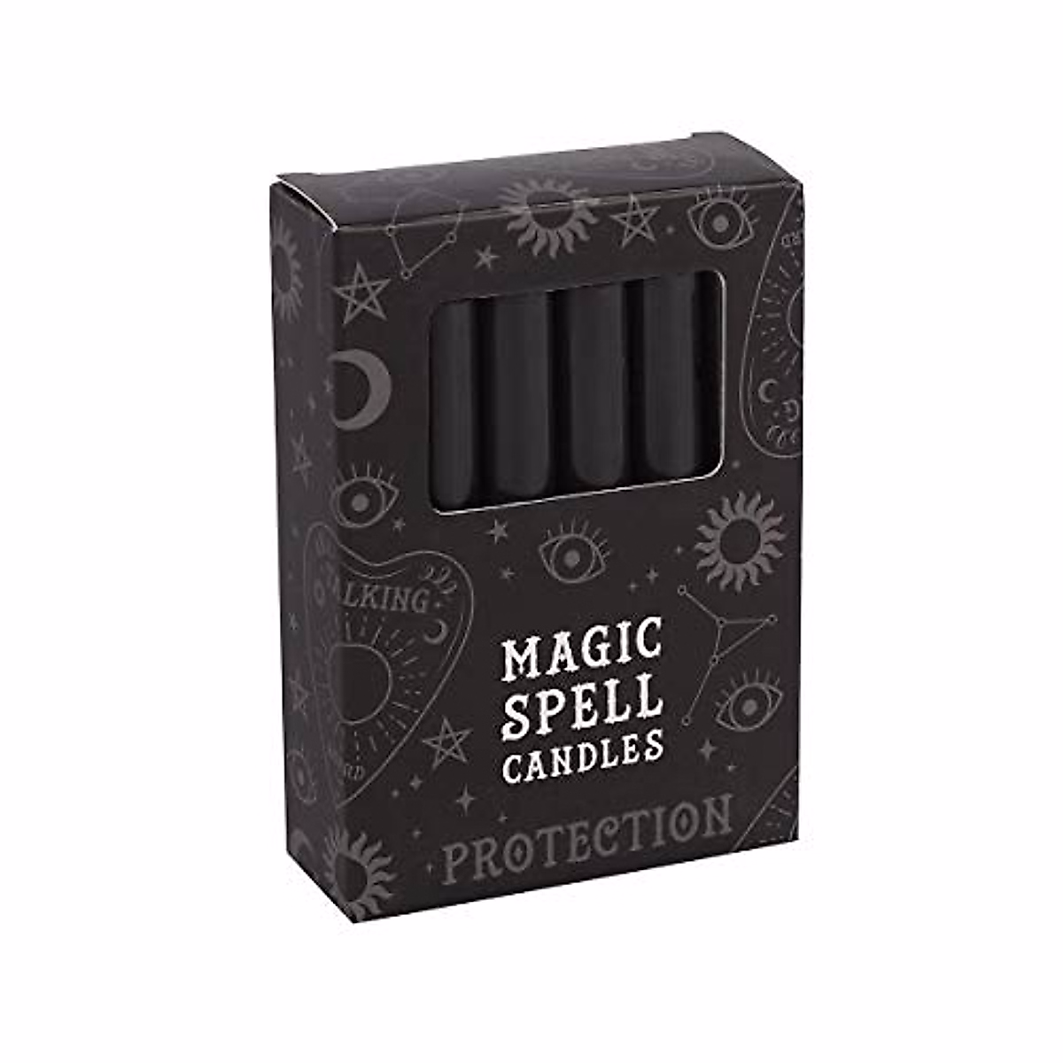 Miss Pretty London Magic Spell Candle Black Protection - Pack of 12