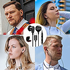 ACAGET USB Type C Headphones for Samsung Galaxy S23 S22 Ultra S21 Plus S20 FE A53 Setero Android Earphones Headset with Microphone Wired USB C Earbuds for iPad Pro Air Pixel 7 6 Oneplus 11 10T 9 Black