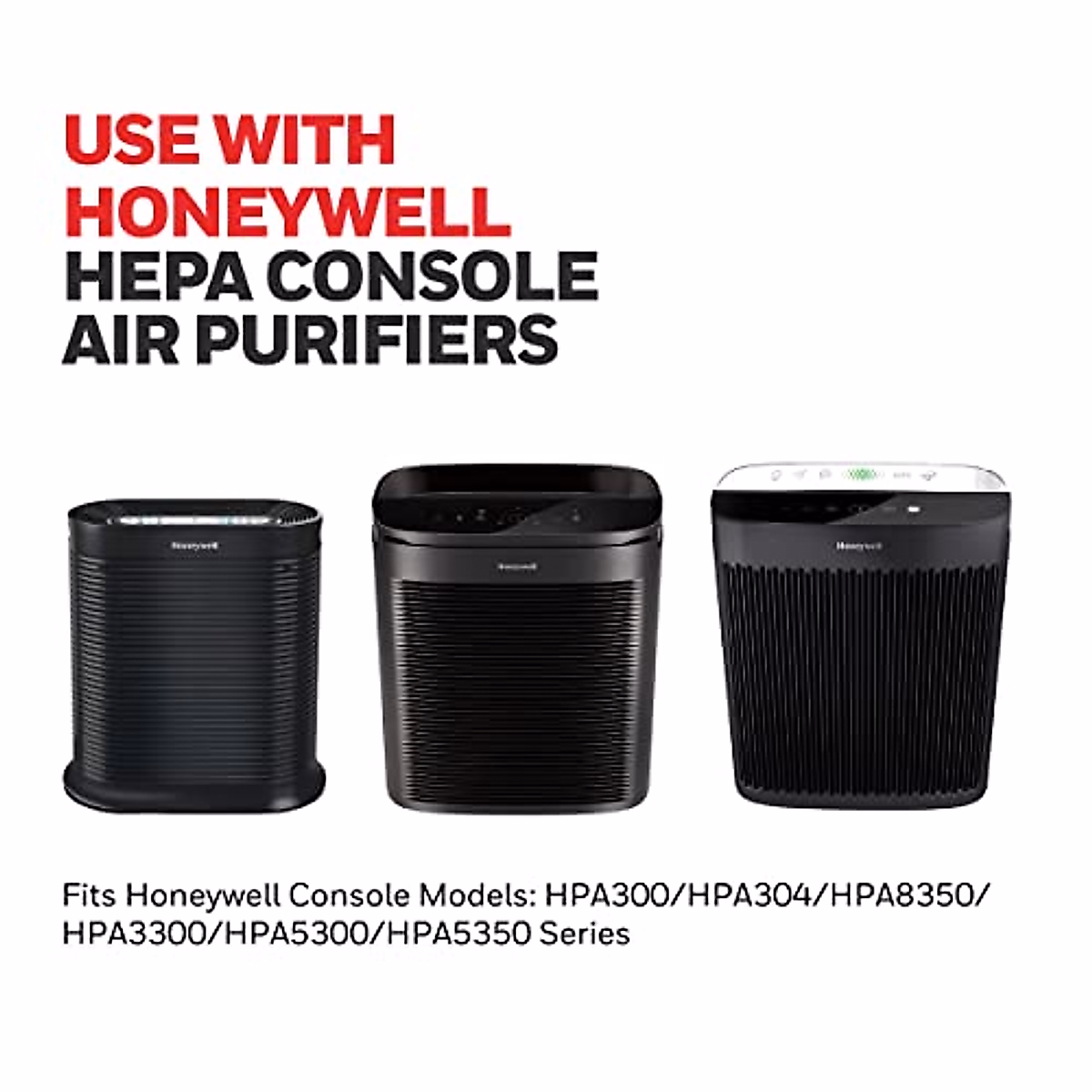 Honeywell HEPA Air Purifier Filter Kit – Includes 3 HEPA R Replacement Filters and 4 A Carbon Pre-Cut Pre-Filters – Airborne Allergen Air Filter Targets Wildfire/Smoke, Pollen, Pet Dander, and Dust