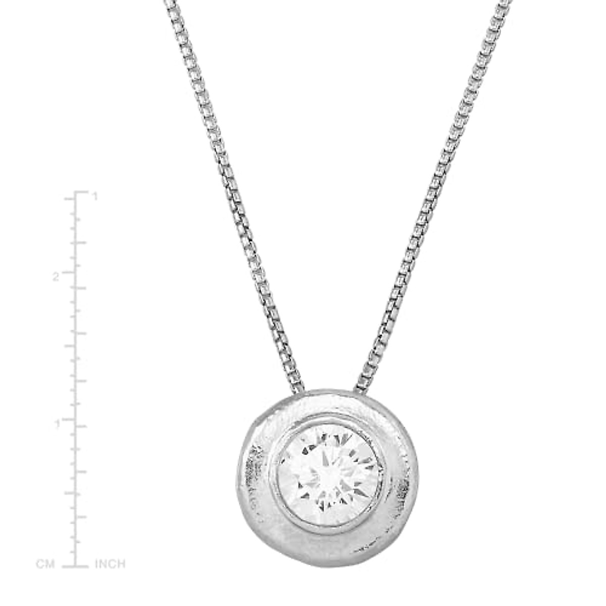 Silpada 'Northern Star' Cubic Zirconia Pendant Necklace in Sterling Silver, 16" + 2"