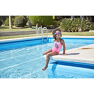 Zoggs Unisex Child Phantom Kids Mask with Uv Protection And Anti-fog Swimming Goggles - Purple/Light Blue/Clear, 0-6 years