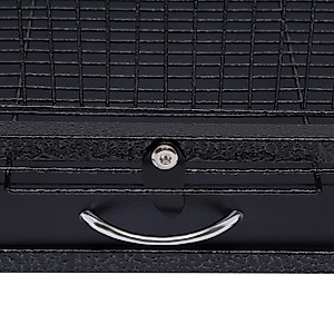 Bird Cage,Black Large Bird Cage with Rolling Stand,Large Pet Cage with Wheels,Cockatiel Parakeet Finch Parrot Birdcage 5 Door (17.9" L x 17.9" W x 39.9" H)