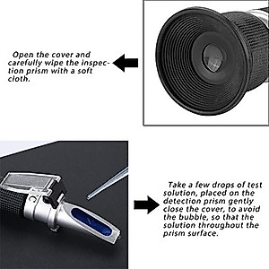 ViaGasaFamido Beekeepi Tools Honey Refractometer 58-90% (Sugar Content) Honey Concentration Meter, Ideal for Honey, Maple Syrup and Molasses, Bee Keeping Supplies